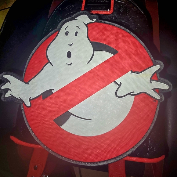Loungefly | Bags | Loungefly Ghostbusters Red And Black Backpack | Poshmark